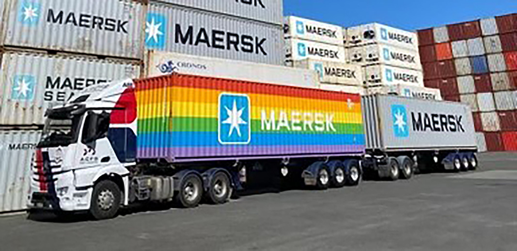 Maersk Rainbow Pride Container Visits ACFS Yard - ACFS | Port Logistics
